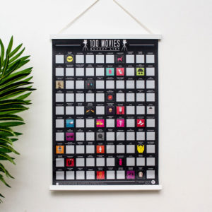 100 Movies Scratch Poster - GiftsXoXo